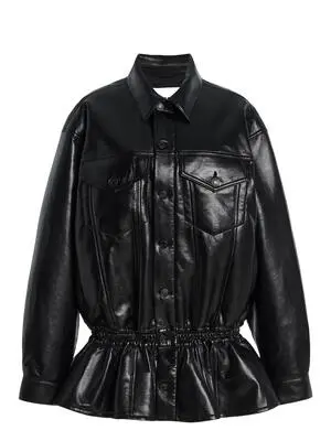 AGOLDE Rubik Leather Jacket - Black