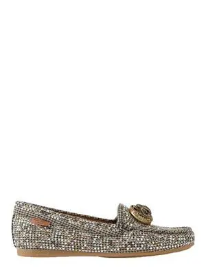 Kurt Geiger Chelsea Croc Embossed Loafer - Open Beige