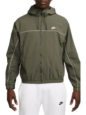 Nike Club Hooded Jacket - Medium Olive/sequoia
