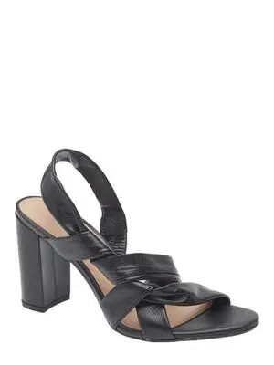 KOKO + PALENKI Brandy Slingback Sandal Black Leather