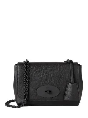 Mulberry Grained Leather Lily Shoulder Bag Black-black