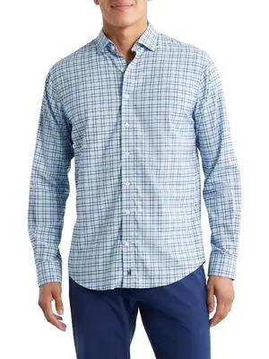 Johnnie-o Jaden Check Stretch Button-up Shirt - Maliblu