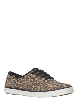 Keds® Champion Luxe Leather Sneakers - Natural/black