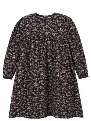 LOOMS KNITS Looms Brushed Floral Dress Collection - Navy