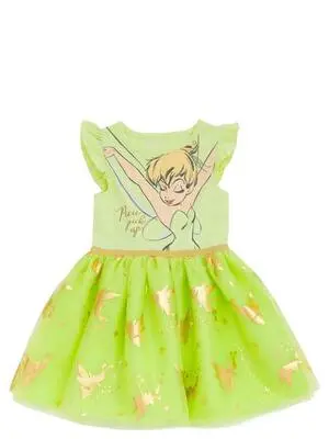Disney Sleeveless Tulle Dress Peter Pan Tinker Bell Green