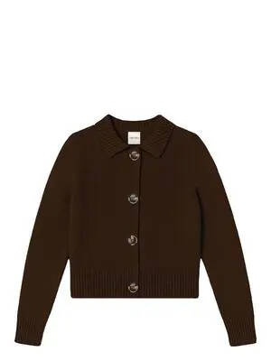 VIR VITA Kaia Cashmere Cardigan - Espresso