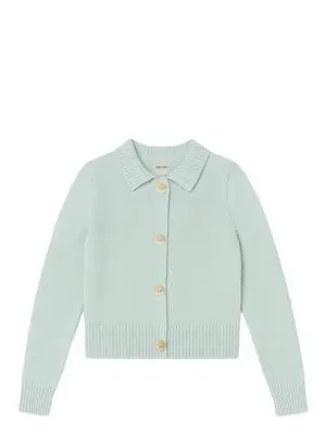 VIR VITA Kaia Cashmere Cardigan Sea Glass
