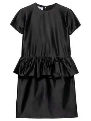 PRADA Ruffled-Detail Mini Dress