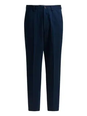 Brunello Cucinelli Tapered Cotton Pants - Blue