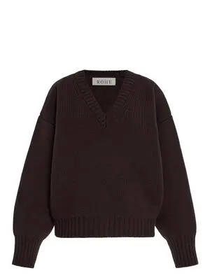 RÓHE Sculptural Compact-knit Sweater - Brown