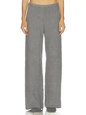 SKIMS Sweater Knit Relaxed Pant - Dark Heather Grey