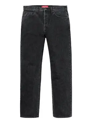 Supreme Washed Regular Jeans - Black