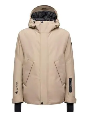 Moncler Lambir Hooded Gore-tex Ski Jacket - Beige