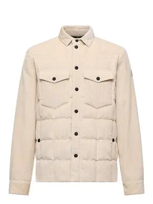 Moncler Gelt Corduroy Down Shacket - White