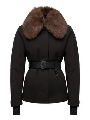 Moncler Vizelles Shearling-trimmed Ski Jacket - Black