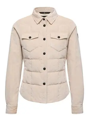 Moncler Nangy Corduroy Down Shacket - White