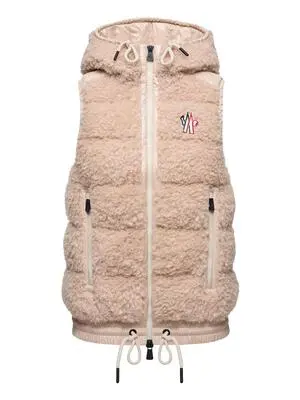 Moncler Teddy Padded Vest - Pink