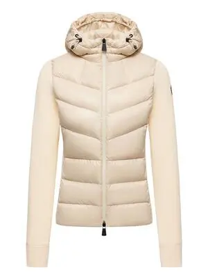 Moncler Padded Zip-up Hoodie - White