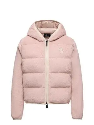 Moncler Padded Polartec Zip-up Hoodie - Pink