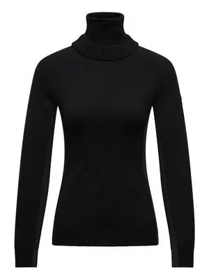 Moncler Wool Turtleneck Sweater - Black