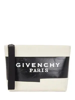 Givenchy Logo Pouch Beige & Black