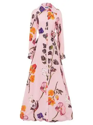 LEO LIN Josephine Silk Gown - Floral