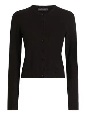 Dolce & Gabbana Cashmere Button-front Cardigan - Black