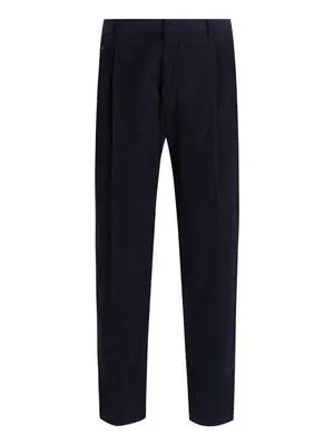 Dolce & Gabbana Garment-dyed Velvet Trousers - Blue