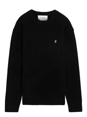 FRAME Embroidered Cashmere Sweater