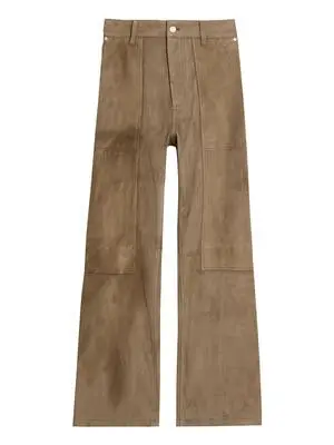 FRAME Suede Pants - Light Brown