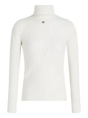 Sandro Cable-knit Turtleneck Sweater - Ecru