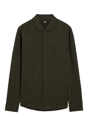 Paige Wardin Twill Shirt Dark Green