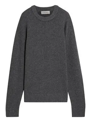 FRAME Wool And Cashmere-blend Sweater - Dark Gray