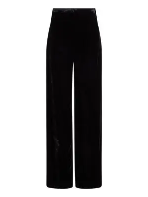 SANDRO Velvet Wide-Leg Pants