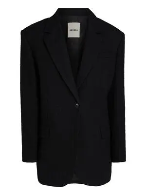 Sandro Tweed Blazer - Black