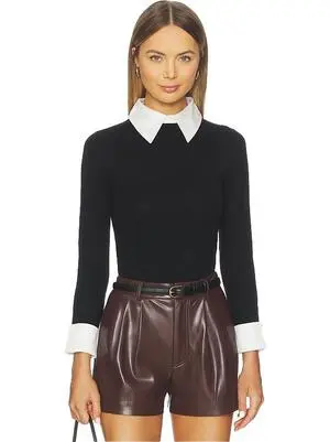 Alice + Olivia Porla Collared Sweater - Black