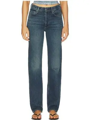 Rag & Bone Harlow Full Length Straight Jeans - Ness