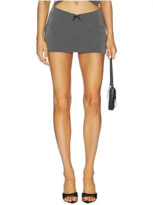 BY.DYLN Becky Mini Skirt - Grey
