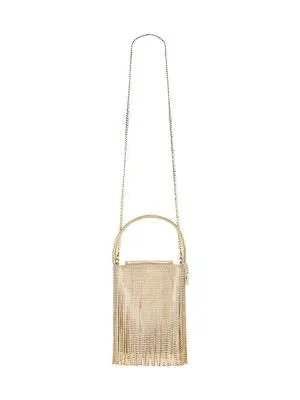 OLGA BERG Billie Crystal Fringe Bag - Champagne