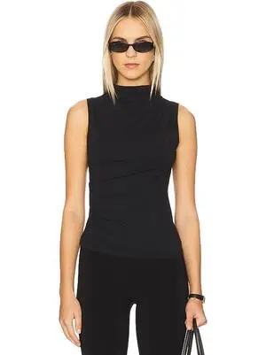 Joe's Jeans Draped Sleeveless Top - Black
