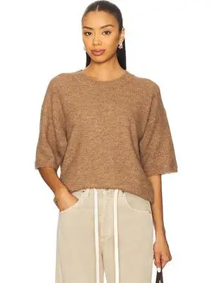 Free People Margot Sweater Tee - Pearl Melange