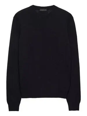 Prada Triangle-logo Cashmere Sweater - Blue