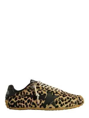 Golden Goose Marathon Speed Leopard-Print Sneakers Brown