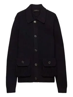 Prada Wool Cardigan - Blue