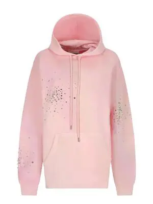 DES_PHEMMES Crystal-embellished Hoodie - Pink