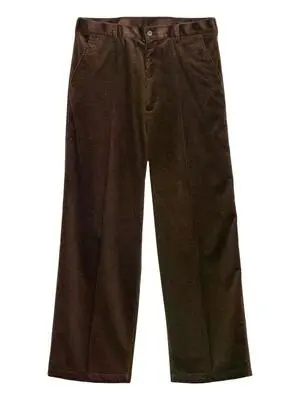 Prada Corduroy Straight-leg Trousers - Brown
