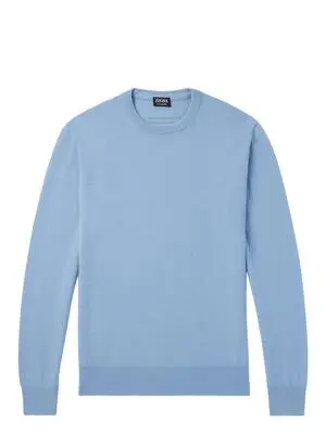 Zegna Oasi Cashmere Sweater - Blue