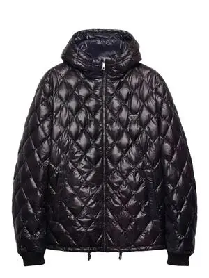 Prada Quilted Hooded Jacket - Black