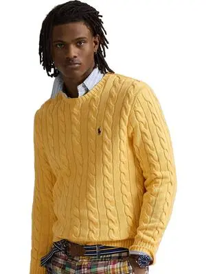 Ralph Lauren Cable-knit Cotton Sweater - Fall Yellow