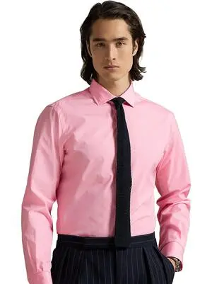Ralph Lauren Custom Fit Plaid Poplin Shirt - Pink/white
